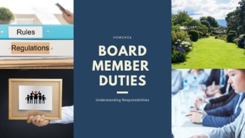 Responsibilities of Homeowners Association Board Members